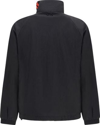 Yohji Yamamoto Nylon 3-Stripes Gradient Jacket - Black