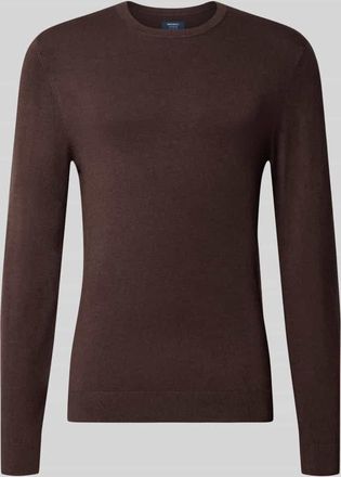 Mc Neal Strickpullover mit geripptem Rundhalsausschnitt