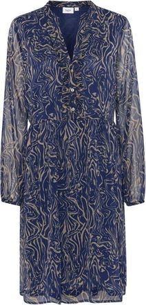 Saint Tropez ValerieSZ V-N Kleid - - Dresses - Damen - Blau - S