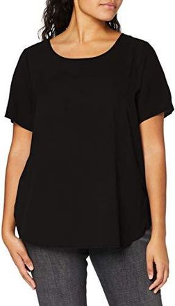 Only Only Carmakoma Carvica SS AOP Top Noos T-Shirt pour Femme - Noir - 52