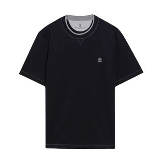 Brunello Cucinelli Herren, Oberteile, Blau, LGr&ouml;&szlig;e