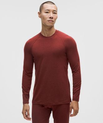 lululemon Pull &agrave; col rond en laine m&eacute;lang&eacute;e pour Hommes - Taille M