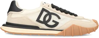 Dolce & Gabbana Mens Athletic Sneakers Fabric Panna Polyamide Trainers