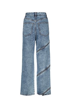 Alaia Womens Spiral Jeans Blue Denim