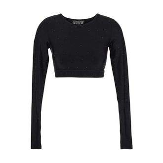 Versace Jeans Couture Long Sleeve Tops - - Tops - Damen - Schwarzk - XS