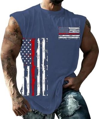 Generic D&eacute;bardeur &agrave; capuche pour homme Drapeau des &Eacute;tats-Unis Pull &agrave; capuche de sport avec poches Gym Grandes tailles T-shirt dentra&icirc;nement pour lentra&icirc;nement