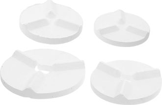 NUOBESTY 4 Stück Teiliges Keramisches Ofenpad Hitzebeständige Dreieckige Brennofenmatten mit Anti-Haft-oberfläche Gleichmäßige Wärmeverteilung Geeignet für Ker