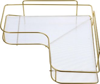 Artibetter Eckregal ohne Bohren aus Acryl Wandmontiertes Badezimmer aufbewahrungsregal mit Dreieckiger Form Platzsparend Hohe Ablage für Shampoo Kosmetik und Toi