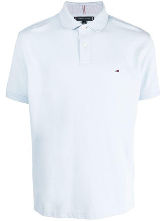 Tommy Hilfiger polo &agrave; patch logo - Bleu