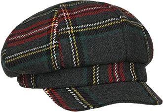 LIPODO Casquette Gavroche Plaidy Femme - avec Etiquette Visiere, Doublure Automne Ete Printemps Hiver Printemps-ete - M (57-58 cm) Gris
