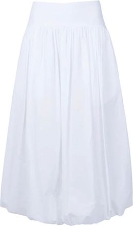 ottod'Ame Femme, Jupes, Blanc, Taille: 36 FR Gonna lunga a palloncino