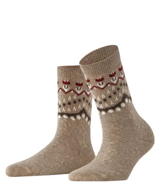 Falke Damen Socken Cosy Wool W So Wolle Kaschmir einfarbig 1 Paar, Beige Melange 4091 Special Edition, 39-42