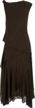 Ganni Femme, Robes, Brun, Taille: 38 FR Marl Long Dress