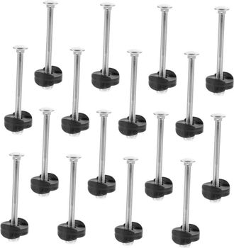 Cabilock 16 Satz Teiliges Trampolin Schrauben mit Muttern Langlebige Trampolin Ersatzteile für Große und Kleine Modelle Einfache Installation Vielseitig Kompat