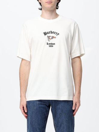 Burberry T-shirt slim fit en coton avec imprim&eacute; graphique et logo contrastant