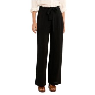 Molly Bracken Femme, Pantalons, Noir, Taille: 38 FR Pantalon Palazzo avec Coulisse