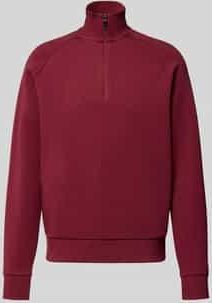 HUGO BOSS Sweatshirt mit halblangem Rei&szlig;verschluss