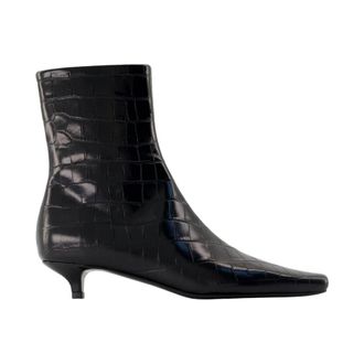Toteme Slim Croco Stiefeletten - - Shoes - Damen - Schwarzk - 39 EU