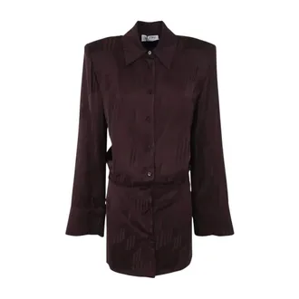 The Attico Femme, Robes, Brun, Taille: 38 FR Margot Mini Robe