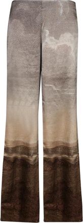 Pierre-Louis Mascia Femme, Pantalons, Brun, Taille: 40 FR Wide Pantalons