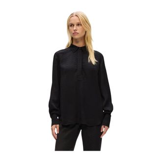 Karl Lagerfeld Blouse Jacquard - Femme - Blouses et Chemises - Noir - Taille: 40 FR