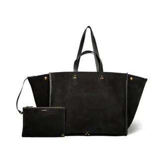 Jerome Dreyfuss Schwarze Leder Tote Tasche Organizer - - Bags - Damen - Schwarzk - ONE SIZE