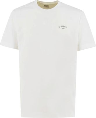 Eleventy Homme, Tops, Blanc, Taille: XL T-Shirt