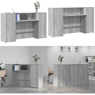 vidaXL Empfangstheke Grau Sonoma 180x50x103,5 cm Holzwerkstoff - Holzwerkstoff - Tresen