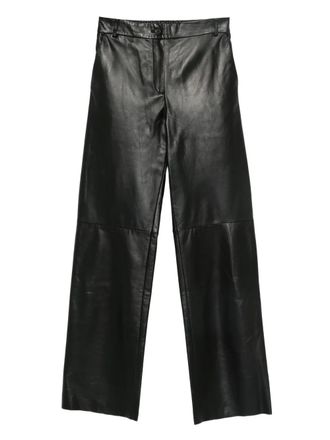 Antonelli pantalon en cuir - Noir