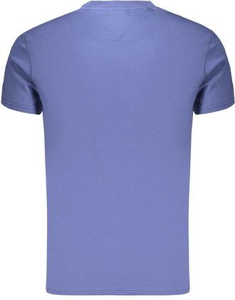 Tommy Hilfiger Logo-Embroidered Cotton T-Shirt - Blue