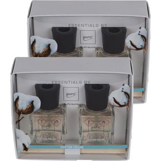 Ipuro Geschenkset Essentials by ipuro Cotton Fields 2x50ml Raumduft (2er Pack)