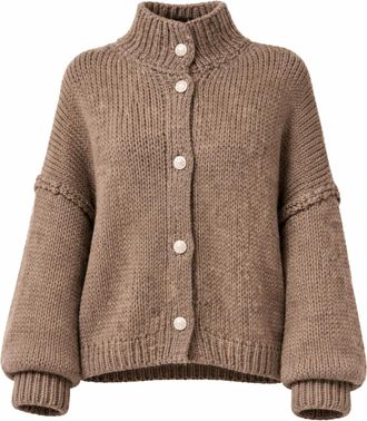 Worldclassca Oversizestrickjacke Strickjacke mit Knopf