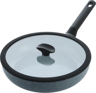 BK Blue Label Granit-Keramik-Antihaft Schmorpfanne Ø24 cm/4,2 L, PFAS-frei, Induktion, Granit-Antihaftbeschichtung, Ofenfest bis 160 °C, Spülmaschinenfes
