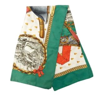 Herm&egrave;s Pre-owned Silk Scarf - Femme - Pre-owned - Vert - Taille: ONE Size