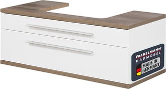 Fackelmann Waschtischunterschrank Stanford mit Beckenausschnitt/Soft-Close-System/Maße (B x H x T): ca. 110 x 41 x 50 cm/hochwertiger Schrank/Korpus & Front: Wei