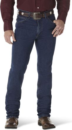 Wrangler Herren Premium Performance Cowboy Cut Slim Fit Jeans, Mid Stone, Bundweite: 84 cm, beinlänge: 81 cm