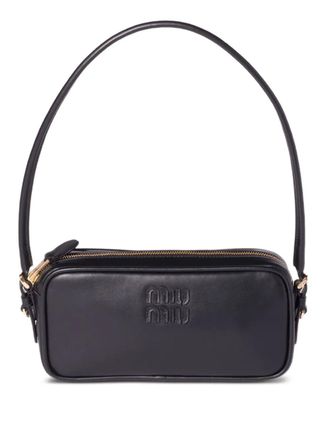 Miu Miu Tasche mit Logo - Schwarz