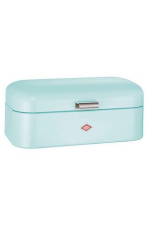 WESCO Brotkasten Grandy, Mintgrün, Metall, rechteckig, 23x17x42 cm, lebensmittelecht, Küchenzubehör, Brotkästen & -Körbe