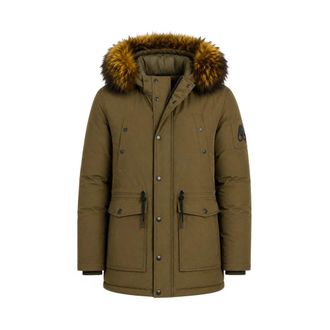 Moose Knuckles Langer Kapuzenparka - - Coats - Herren - Gr&uuml;n - M