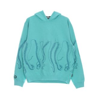 Octopus Aquamarin Kapuzenpullover Leichter Trainingsanzug - - Sweatshirts & Hoodies - Herren - Blau - XL