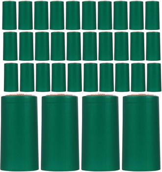 Angoily 250 St&uuml;ck PVC Wein Schrumpfkapseln Schrumpffolien Weinverschl&uuml;sse &Oslash;30Mm X 60mm Auslaufschutz f&uuml;r Weinflaschen Zubeh&ouml;r f&uuml;r Zuhause K&uuml;che und Weinherste
