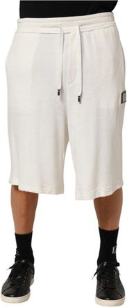 Dolce & Gabbana Homme, Shorts, Blanc, Taille: M Bermuda Shorts