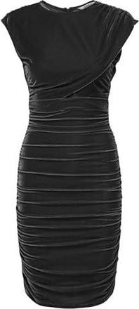 Only Velvet Dress Onlfermo Robe midi en Velours WVN, Noir, L Femmes