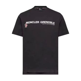 Moncler Homme, Sport, Noir, Taille: L T-shirt &agrave; manches courtes