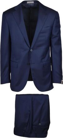 Corneliani Homme, Costumes, Bleu, Taille: L Giacca Stondata Suit