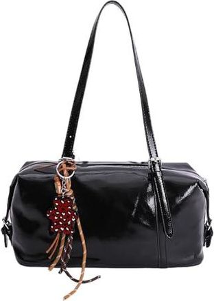 Generic Kexpery Sac &agrave; Main Femme PU Spacieux Style Bowling Sac &agrave; Main avec Poign&eacute;e Sup&eacute;rieure pour Usage Quotidien et Voyage