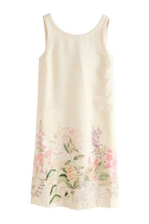 Next Minikleid Mini-Etuikleid mit Leinen mit U-R&uuml;ckenausschnitt (1-tlg)