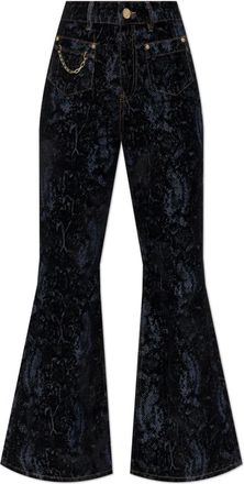 Ganni Damen, Jeans, Schwarzk, W30Größe