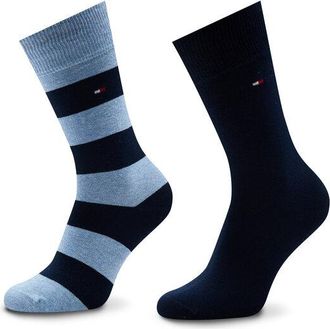 Tommy Hilfiger Lange Socken 342021001 Dunkelblau
