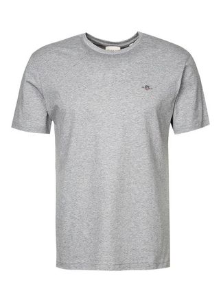 GANT Herren T-Shirt grau Baumwolle